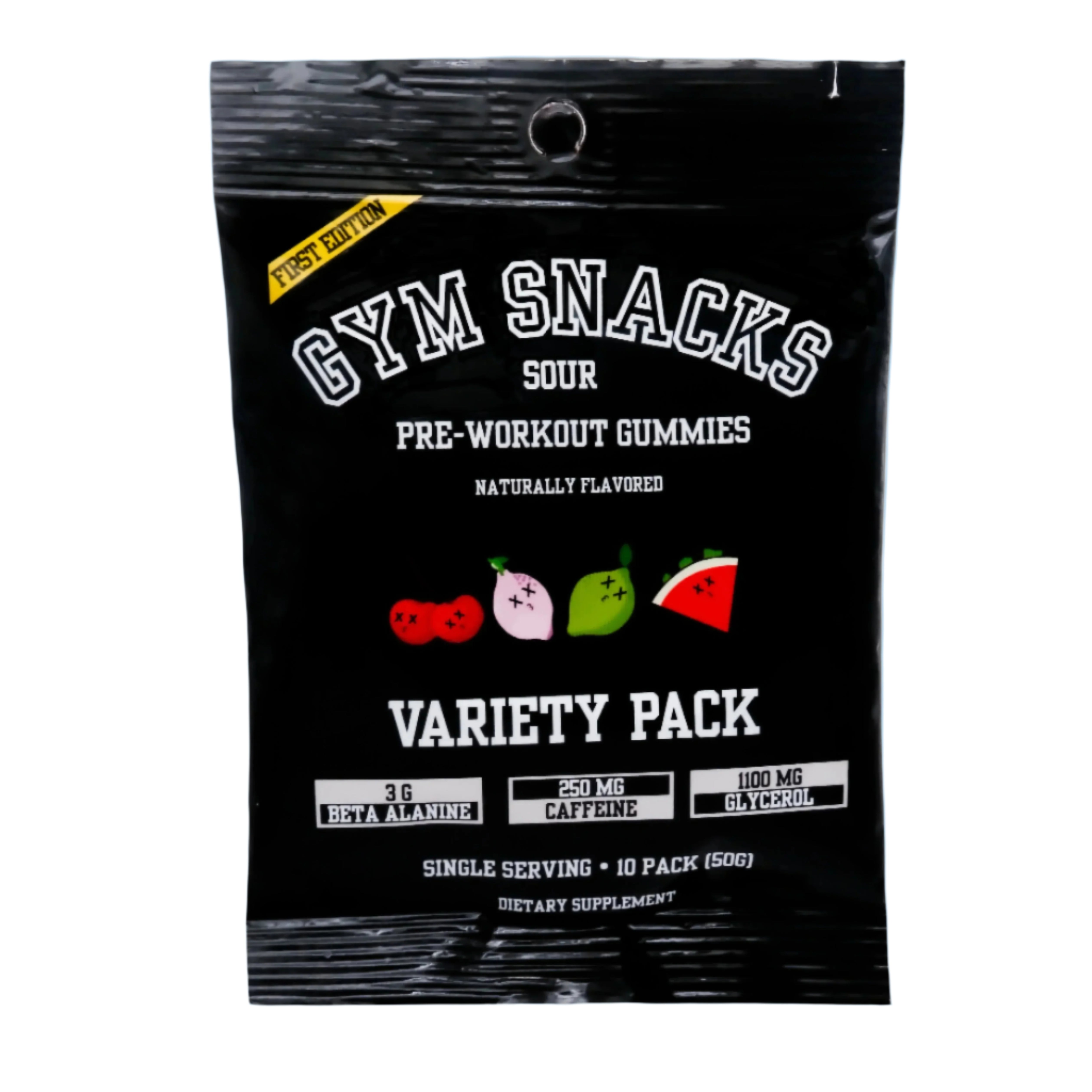 Pre-Workout Gummy Rings: Sour Variety Pack – GymSnacks